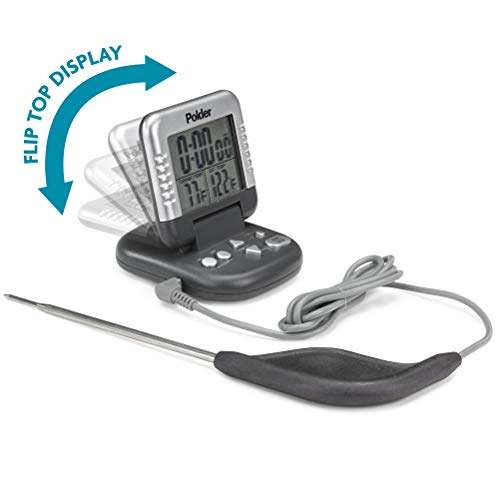 Polder Classic Combination Digital In-Oven Programmable Meat Thermometer and Timer