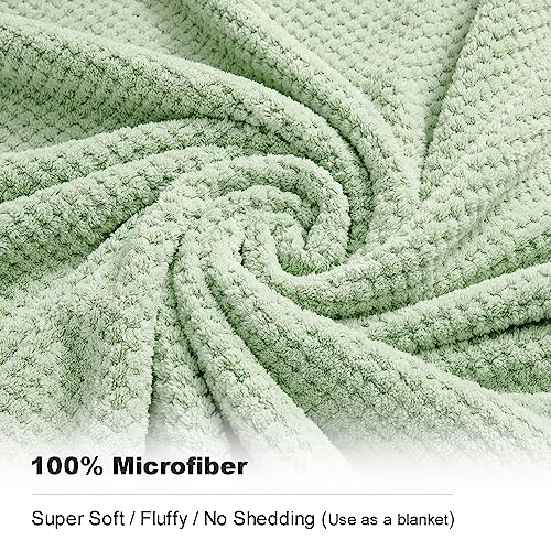 Extra Large Bath Towel Sheet Set 35x70 Inches - Oversized Bath Towels Set,Jumbo Large Microfiber - Quick Dry, Lightweight,Super Soft,Highly Absorbent Towel Set for Bathroom,Hotel,SPA,Pack of 4 (Green)