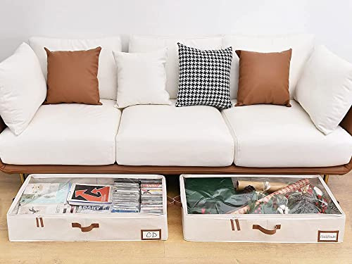 StorageWorks Underbed Storage Box and Storage Bins for Shelves With Metal Frame
