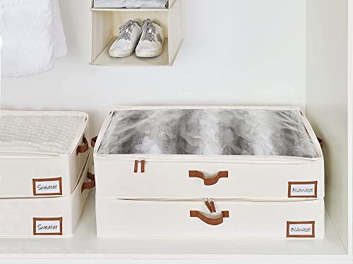 StorageWorks Underbed Storage Box and Storage Bins for Shelves With Metal Frame
