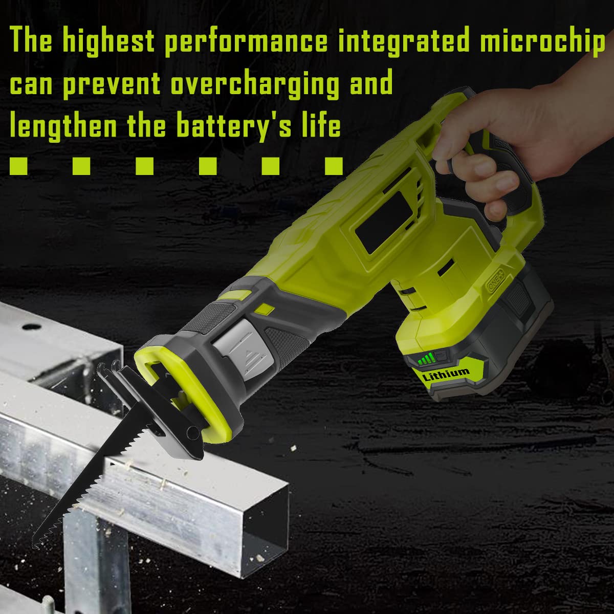 BATINO 2 Pack 6.0Ah P108 18V Replacement Battery for Ryobi P102 P103 P104 P105 P107 P109 P100 P122 18 Volt Lithium-ion Batteries Compatible with Ryobi One+ Cordless Brushless Power Tools