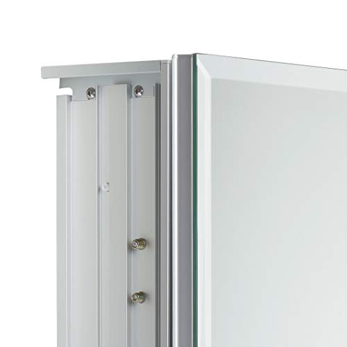 Miseno MNO2016MCBN MMC2016MC 16" x 20" Frameless 1 Door Medicine Cabinet