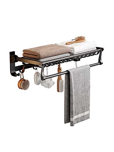 Hanrace 24Inch Towel Racks for Bathroom,Bathroom Storage,No-Drill Towel Rack,Wall Mounted Bath Towel Holder