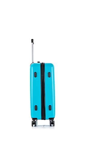 Rockland Paris Hardside Luggage with Spinner Wheels, Turquoise, 3-Piece Set (20/24/28)