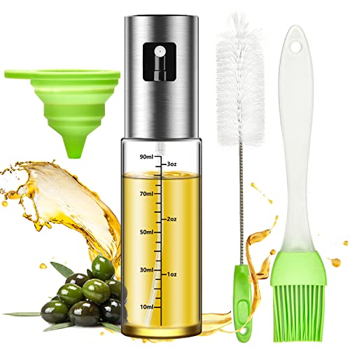 ELIRIVAWET Oil Sprayer for Cooking, Olive Oil Sprayer Mister, Oil Dispenser, 100ml Olive Oil Spray Bottle, Oil Spritzer for Salad, BBQ, Kitchen Baking, Roasting, Air Fryer