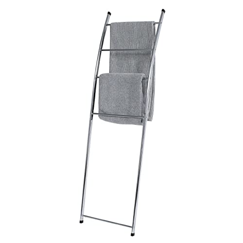 4 Bar Chrome Plated Bath Towel Ladder Drying Rack Stand,Chrome Embar Home Improvement Hand Towel Holder Towel Holder Bathroom Towel Holder Towel Holder for Bathroom Wall