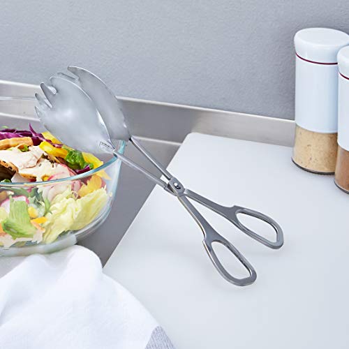 AmazonCommercial Stainless Steel Salad Tongs