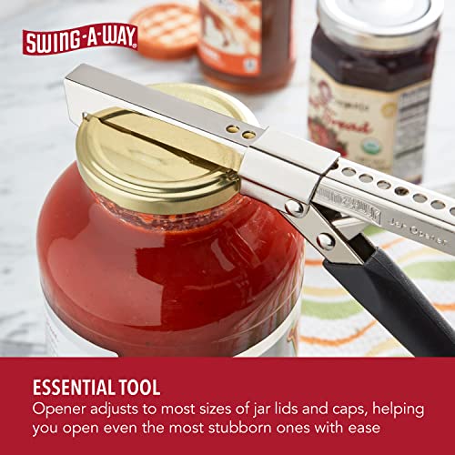 Swing-A-Way Comfort Grip Jar Opener, Black, 7.5-Inch
