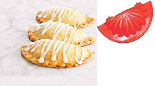 plenzo 4 PCs Heavy Plastic Dough Press Dumpling Samosa Modak Gujiya Pie Mould Maker Kitchen Tool (Professional)
