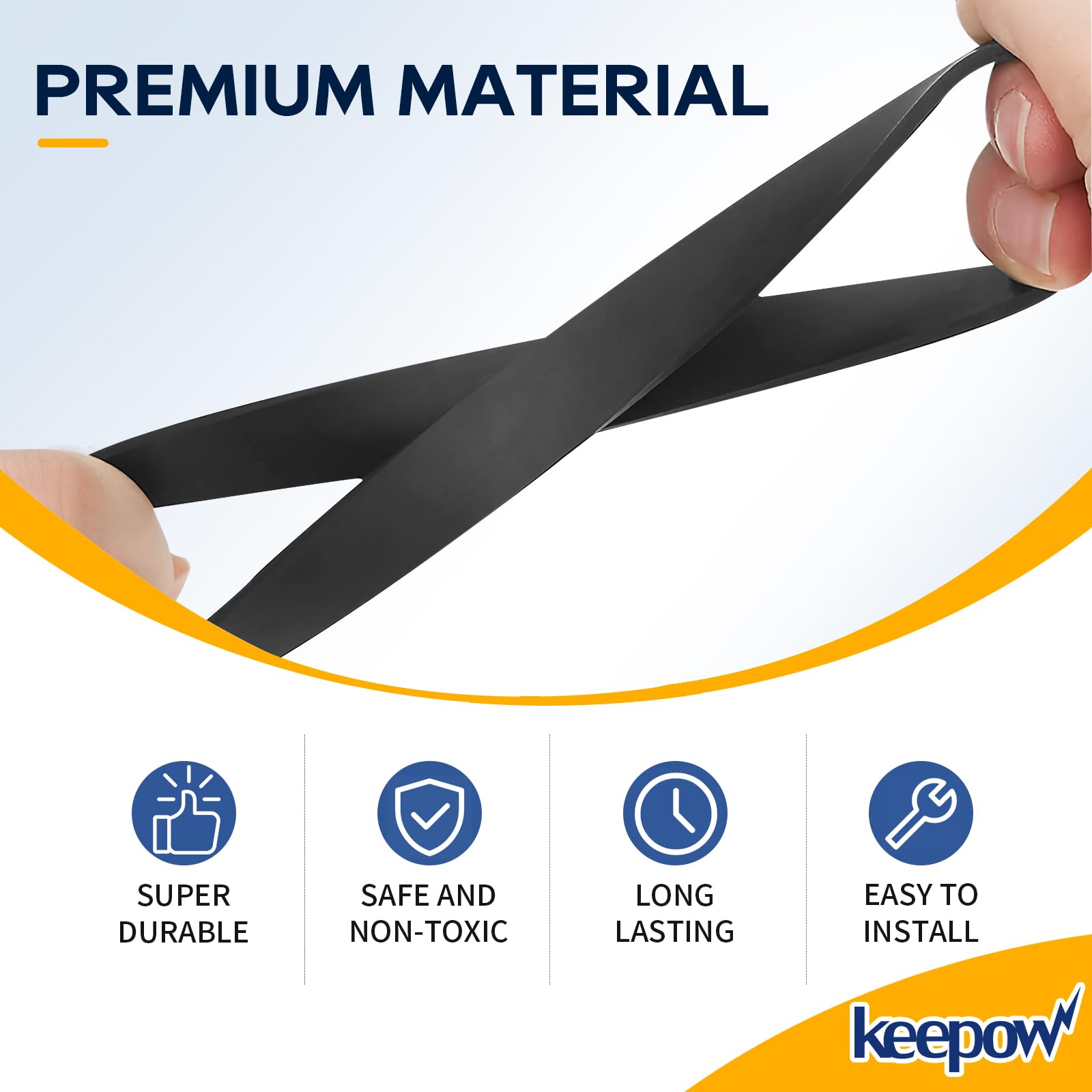 KEEPOW Replacement Belt Set Compatible with Bissell ProHeat 2X Revolution Models 1548 1550 1551 35799 Compare to Parts #1606418 & 1606419 & 1606428 6 Pack