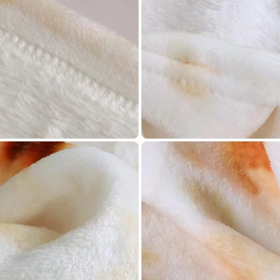 Leaf Blanket, Big Green Leaf Blanket Shape,Soft Plush Flannel Throw Decorative Leaves Design for Plant Lovers Bed Couch and Sofa(60x78INCH