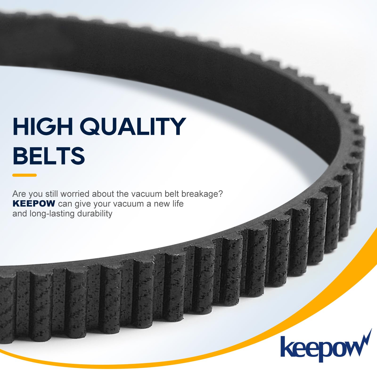 KEEPOW Replacement Belt Set Compatible with Bissell ProHeat 2X Revolution Models 1548 1550 1551 35799 Compare to Parts #1606418 & 1606419 & 1606428 6 Pack