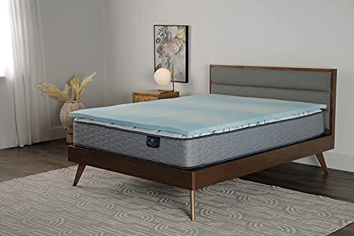 Serta Comfort Cool 1.5-in Gel Memory Foam Mattress Topper, Queen