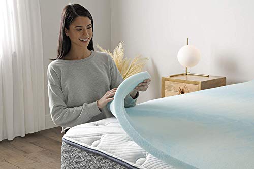Serta Comfort Cool 1.5-in Gel Memory Foam Mattress Topper, Queen