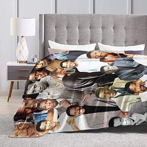 Blanket Denzel Washington Soft and Comfortable Wool Fleece Throw Blankets for Sofa Office car Camping Yoga Travel Home Decoration Cozy Plush Beach Blanket Gift
