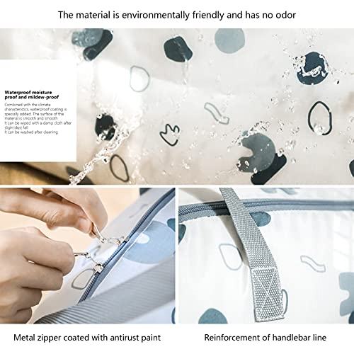 Zippered Storage Bag for Closet Comforter, Pillows, Quilt, Bedding, Clothes, Blanket Organizers with Large Clear Window & Carry Handles Space Save-r Storage Bag Multipurpose Bag