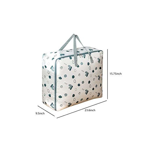 Zippered Storage Bag for Closet Comforter, Pillows, Quilt, Bedding, Clothes, Blanket Organizers with Large Clear Window & Carry Handles Space Save-r Storage Bag Multipurpose Bag