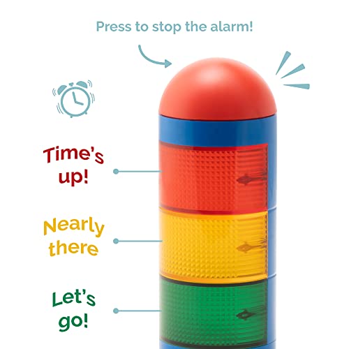 Kadams Visual Timer for Kids with Audio Alarm - Traffic Light Alarm for Kids, Teachers, Classroom, Home, Time Management Tool with Light Timer, 24hr Countdown, Pause Function, Auto Timer - Blue
