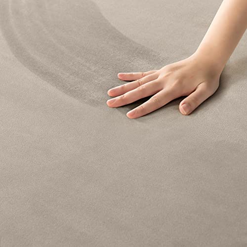 ZINUS Taylor Velvet Upholstered Platform Bed Frame with Split Headboard, Velvet Bed Frame, No Box Spring Needed, Easy Assembly, Latte, Full