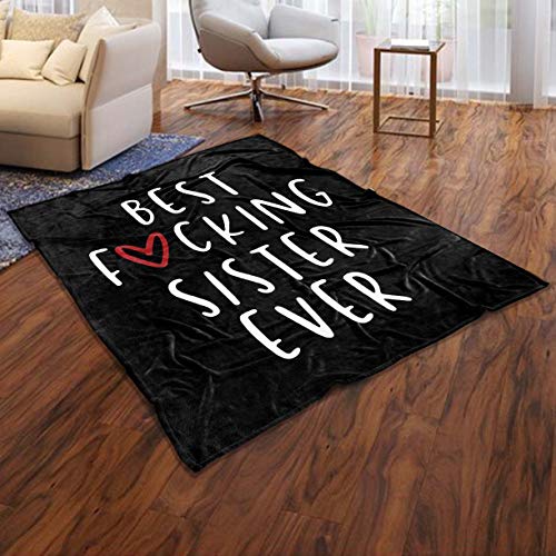 ukebobo Flannel Blanket – Gift for Sister, Siblings, BFF, Personalized Fleece Blanket for Birthday, Anniversary, Holiday, Valentine’s Day – 1 Sheet(02B)