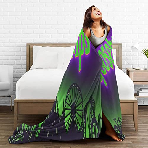 Goosebumps Flannel Blanket Lightweight Cozy Bed Blankets Soft Throw Blanket Fit Couch Sofa Suitable for All Season 60"X50"