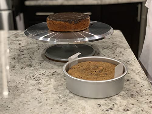 The Smart Baker - Perfect Parchment Paper - 9 inch Round Cake Pan Liner with Lift Tab. 24 Pre-Cut Baking Sheets. Greaseproof Non-Stick Baking Paper