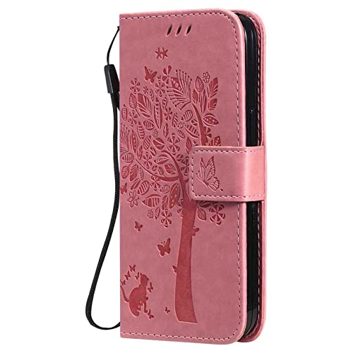 Fansipro Phone Cover Wallet Folio Case for Sony Xperia 1 III, Premium PU Leather Slim Fit Cover for Xperia 1 III, 2 Card Slots, Exactly fit, Pink