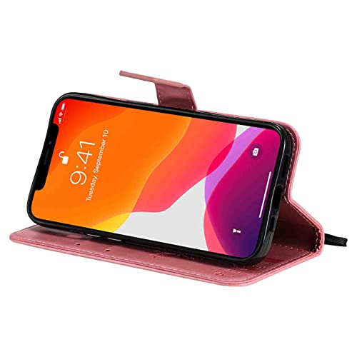 Fansipro Phone Cover Wallet Folio Case for Sony Xperia 1 III, Premium PU Leather Slim Fit Cover for Xperia 1 III, 2 Card Slots, Exactly fit, Pink