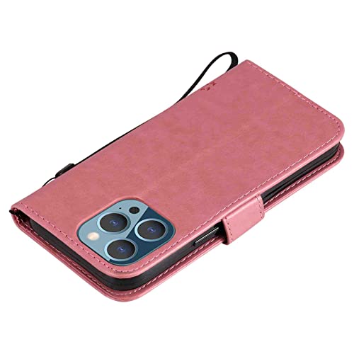 Fansipro Phone Cover Wallet Folio Case for Sony Xperia 1 III, Premium PU Leather Slim Fit Cover for Xperia 1 III, 2 Card Slots, Exactly fit, Pink