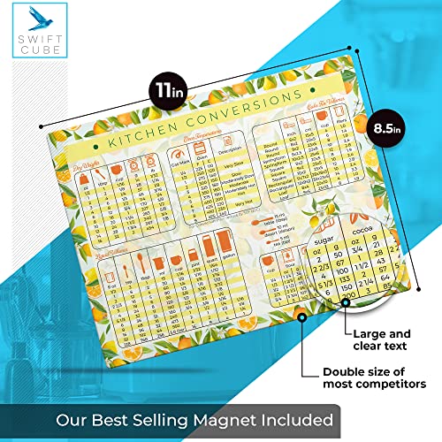 Blank Recipe Book to Write in Your Own Recipes with Kitchen Conversion Chart Magnet, Store 240 Recipes in This 30 Ring Binder with 8 Dividers
