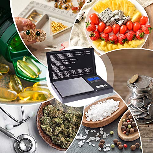 ππππΆπΌπ» Digital Pocket Scale 1000g/0.1g, Small Digital Scales Grams and Ounces, Herb Scale, Jewelry Scale, Portable Travel Food Scale( Battery Included )