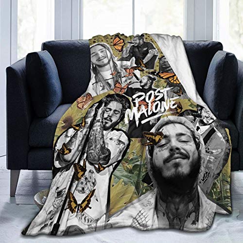 Vintage Sofa Throw Blanket, Singer 3D Print Soft Flannel Bed Blanket, Warm Durable Lunch Break Blanket for Fall Winter Living Room Bedroom Couch Sofa Home Camping Decor 50X40 in