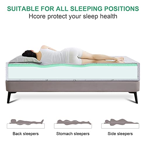 Maxspeed 6 Inch Green Tea Cooling Gel Memory Foam Mattress with Breathable Bamboo CoverĀ for Cool Sleep & Pressure Relief/Medium Firm Mattress/Bed-in-a-Box/CertiPUR-US Certified/Made in USA/Twin