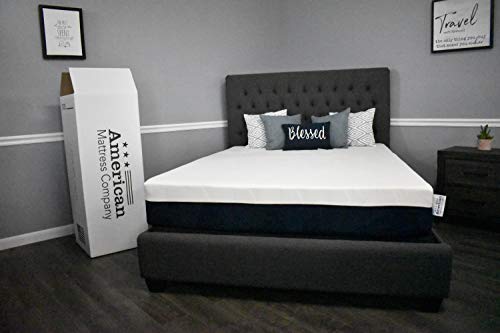American Mattress Company 10" American Made Graphite Infused Memory Foam Mattress: CertiPUR Certified RV King (72x80)