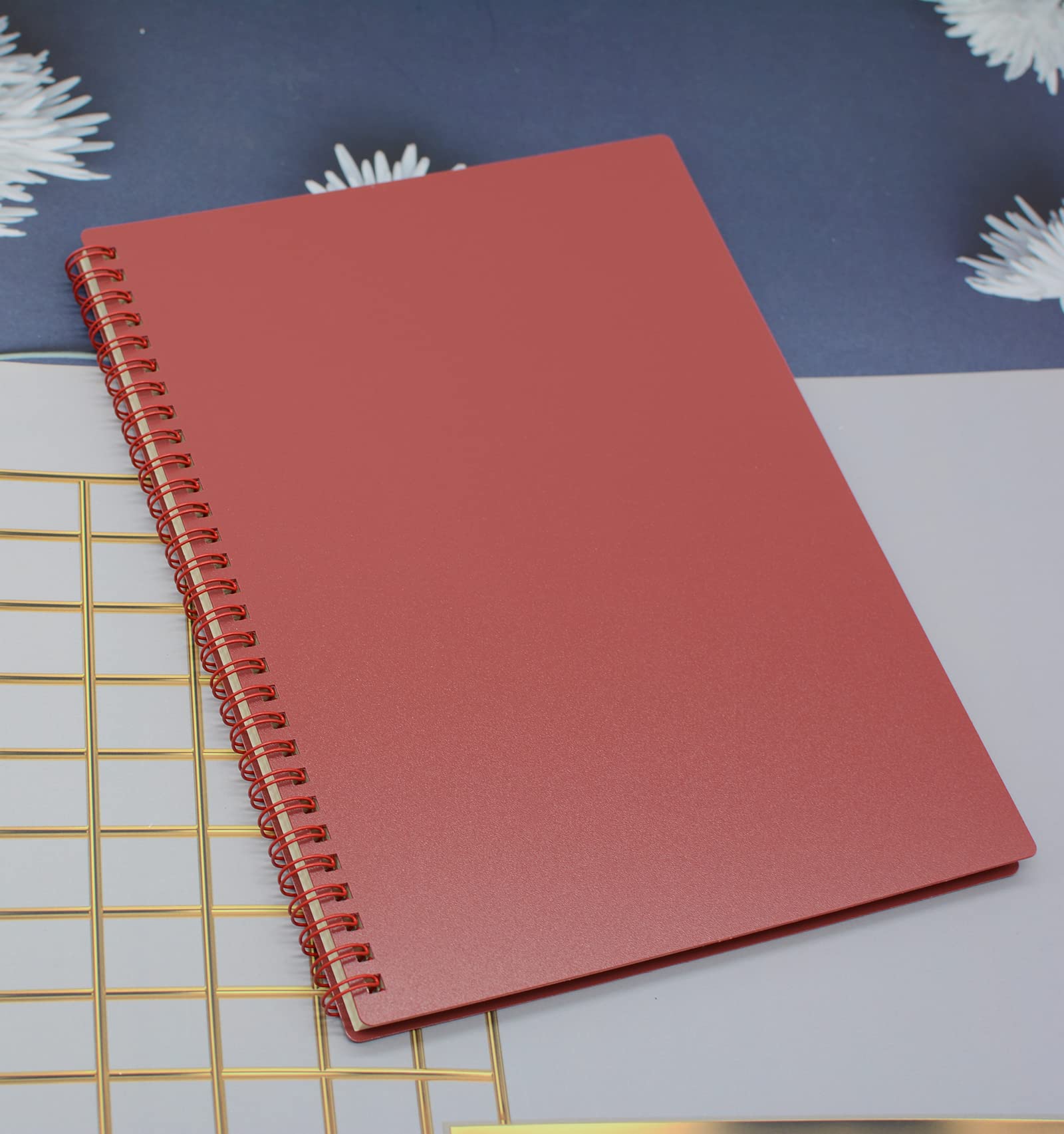 Yansanido Spiral Notebook, 8 Pcs 10.5 Inch x 7.45 Inch B5 Thick Plastic Hardcover 7mm College Ruled 8 Color 80 Sheets -160 Pages Journals for Study, Work, Travel and Notes (B5, 8 Pcs 8 Color)