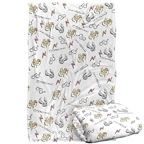 Harry Potter Whimsical Water Color Silky Touch Super Soft Throw Blanket 36" x 58",Whimsical Water Color