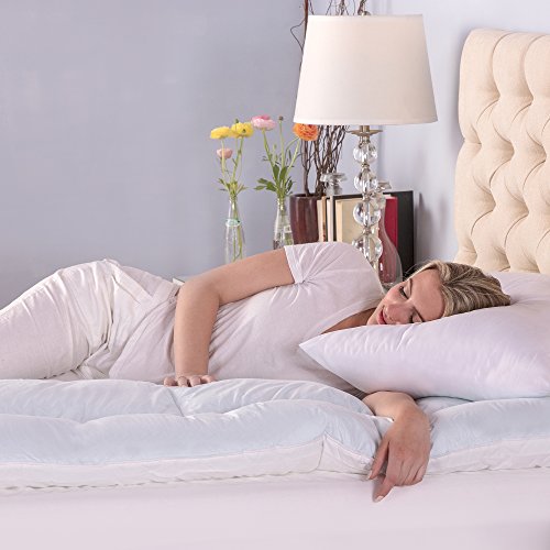 BioPEDIC Memory Cloud Gel Infused Memoryfoam & Fiber Topper, Full, White