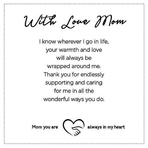Sentimental Gift for Mom On Mother's Day Christmas, Birthday- with Love Mom Softly Said Blanket