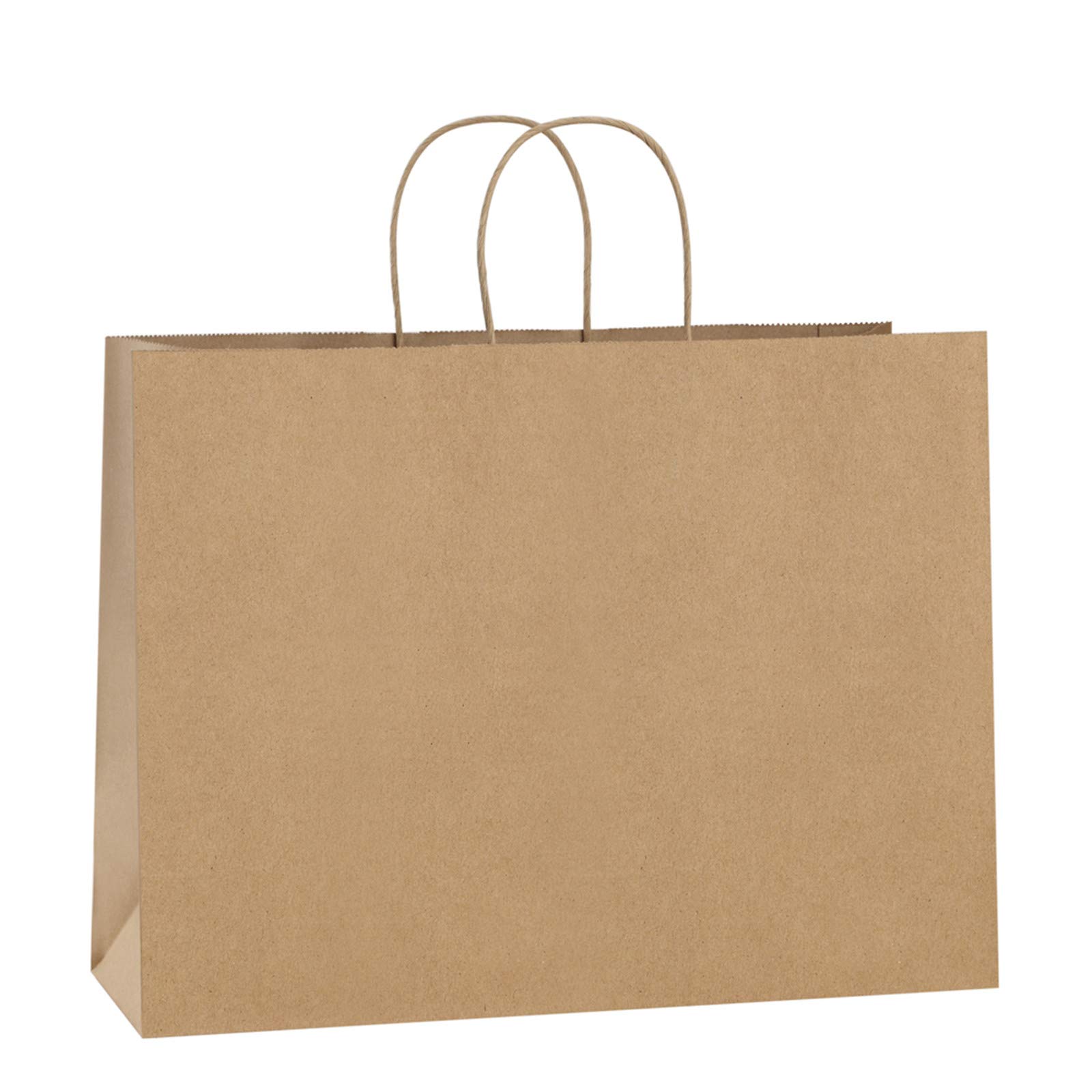 BagDream 16x6x12 Large Kraft Paper Gift Bags with Handles Brown Paper Bags for Shopping, Grocery, Retail, Merchandise, Recycled Paper Bags Sacks (Thicken, 25Pcs)