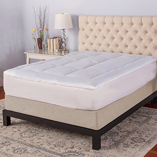 BioPEDIC Memory Cloud Gel Infused Memoryfoam & Fiber Topper, Full, White