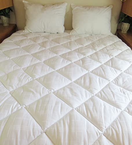 AB Lifestyles RV 72x80 Camper King Quilted Mattress Pad Cover. Fitted Sheet Style. for RV, Camper. Made in The USA