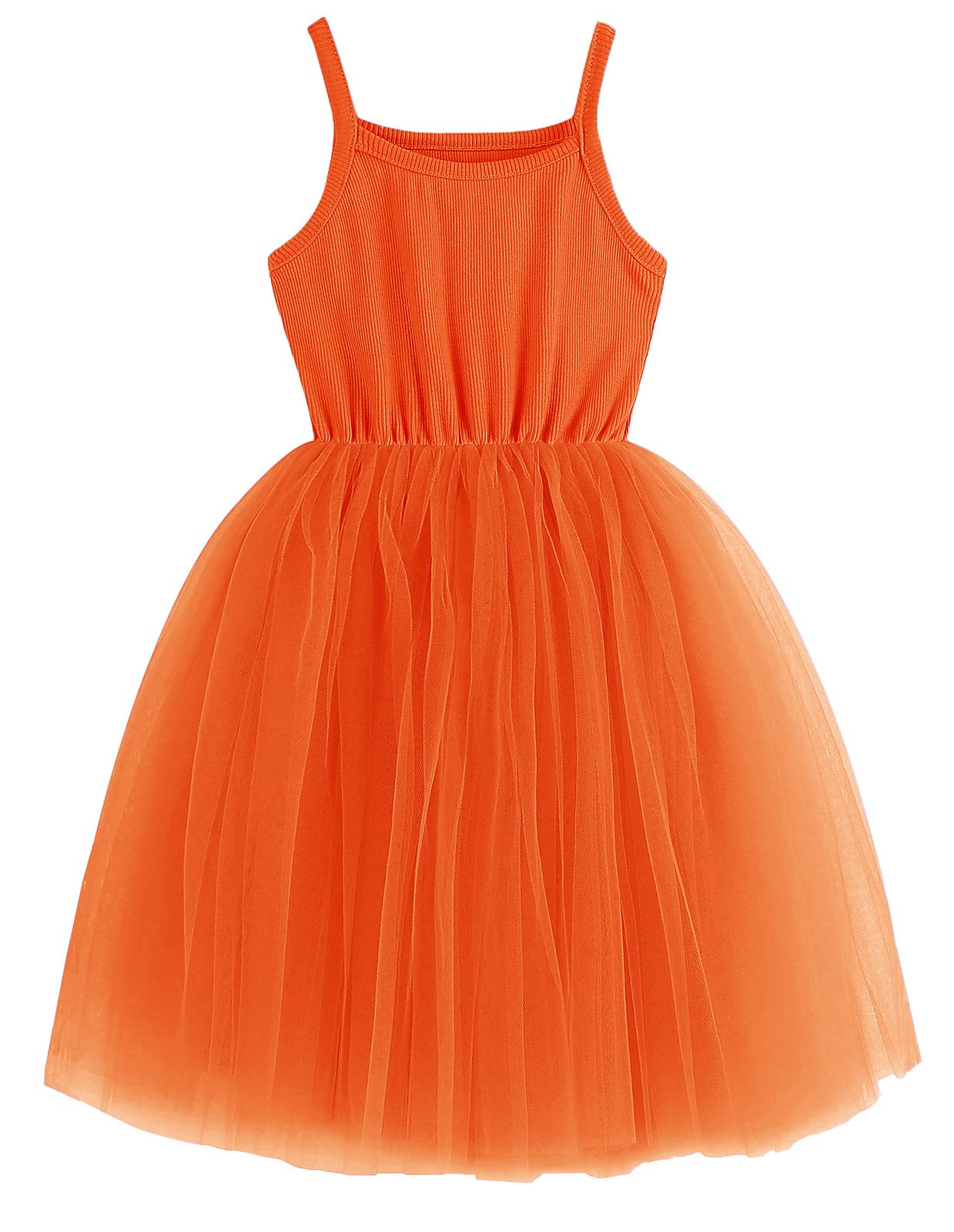 GSVIBK Baby Girls Tutu Dress Toddler Tulle Tutu Dress Infant Tulle Dresses Princess Party Dress 580 Orange 120