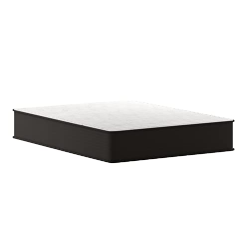 BizChair 12 Inch Hybrid Mattress, Queen Size High Density Foam and Pocket Spring Mattress in a Box, CertiPur-US Certified Foam