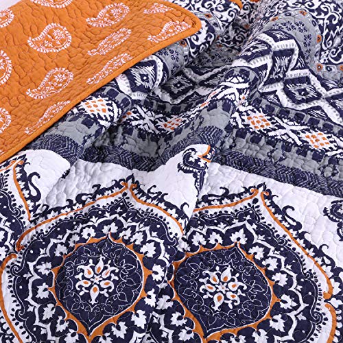 Greenland Home Fashions GL-1510JTHR Medina Throw Blanket Saffron, 50 x 60