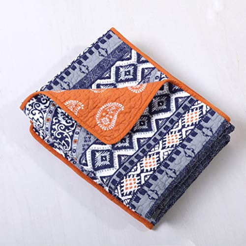 Greenland Home Fashions GL-1510JTHR Medina Throw Blanket Saffron, 50 x 60