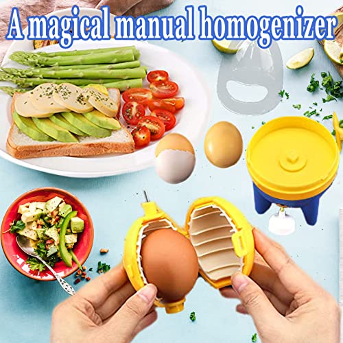 AGSIXZLAN Egg Yolk Mixer,Quick Golden Manual Egg Mixer Portable Egg Maker,Eggs Shaker Egg Spinner for Kitchen Mixing Egg Whites and Yolks