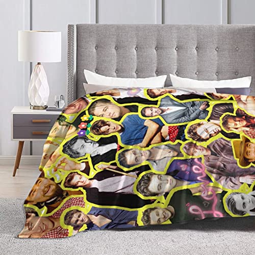 Blanket Leonardo Dicaprio Soft and Comfortable Warm Fleece Blanket for Sofa,Office Bed car Camp Couch Cozy Plush Throw Blankets Beach Blankets