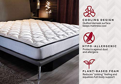 Marriott Official Bed - Medium to Firm Support - 9-inch Foam Mattress and 10.5-inch Box Spring Set - Queen