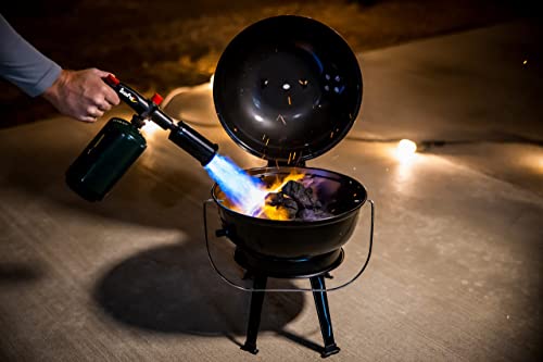 POWERFUL SearPro Charcoal Torch Lighter - Cooking Gadgets - Sous Vide - Cooking Torch - Culinary Kitchen Torch - Flamethrower Meater Gun Lighter - BBQ Propane Torch - Chef Blow Torch Tank Not Included