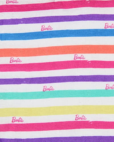 INTIMO Barbie Girls' Princess Vibes Characters Sleep Pajama Set Tank Top Shorts (10) Multicolored